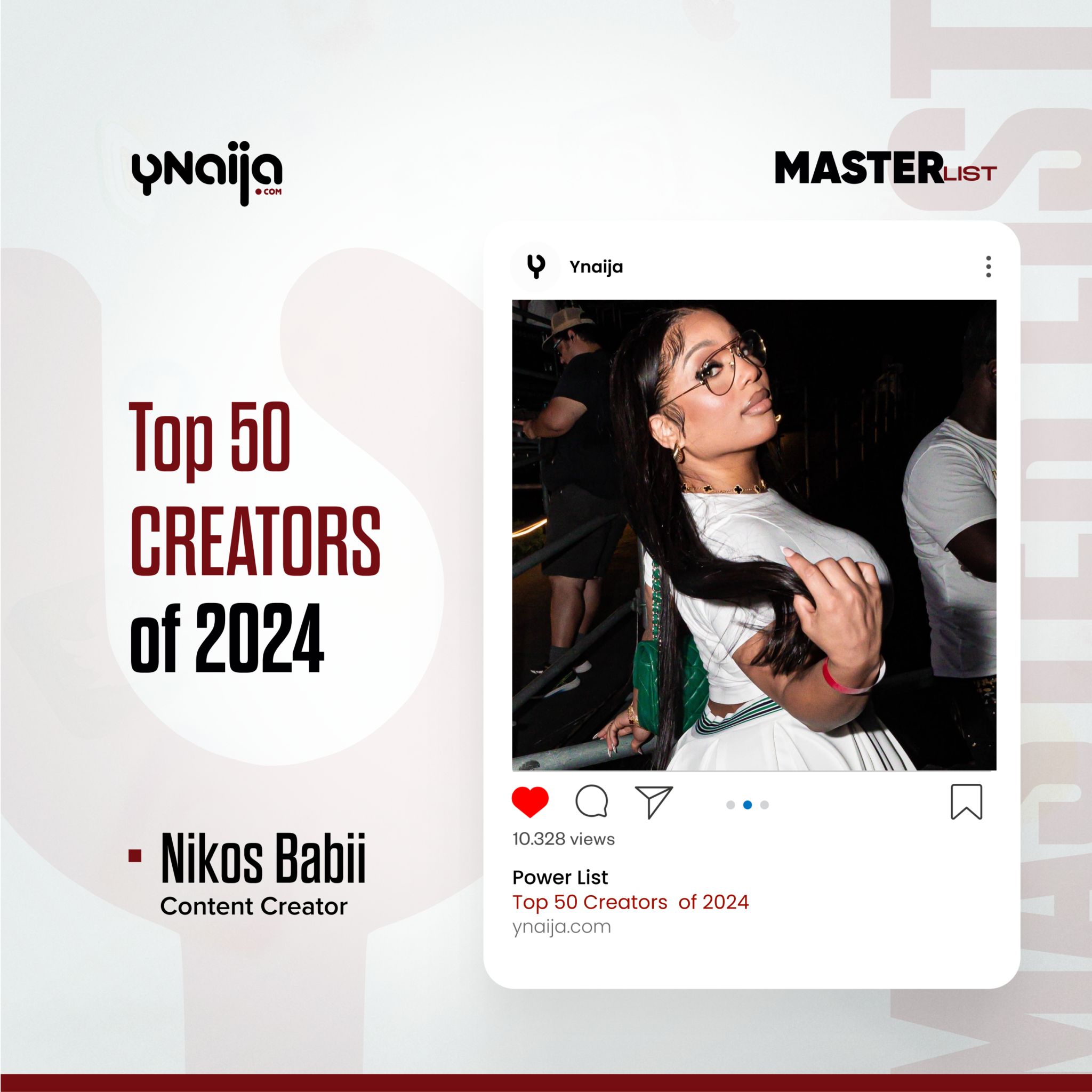 YN Top 50 content creators of 2024 | The Master List » YNaija